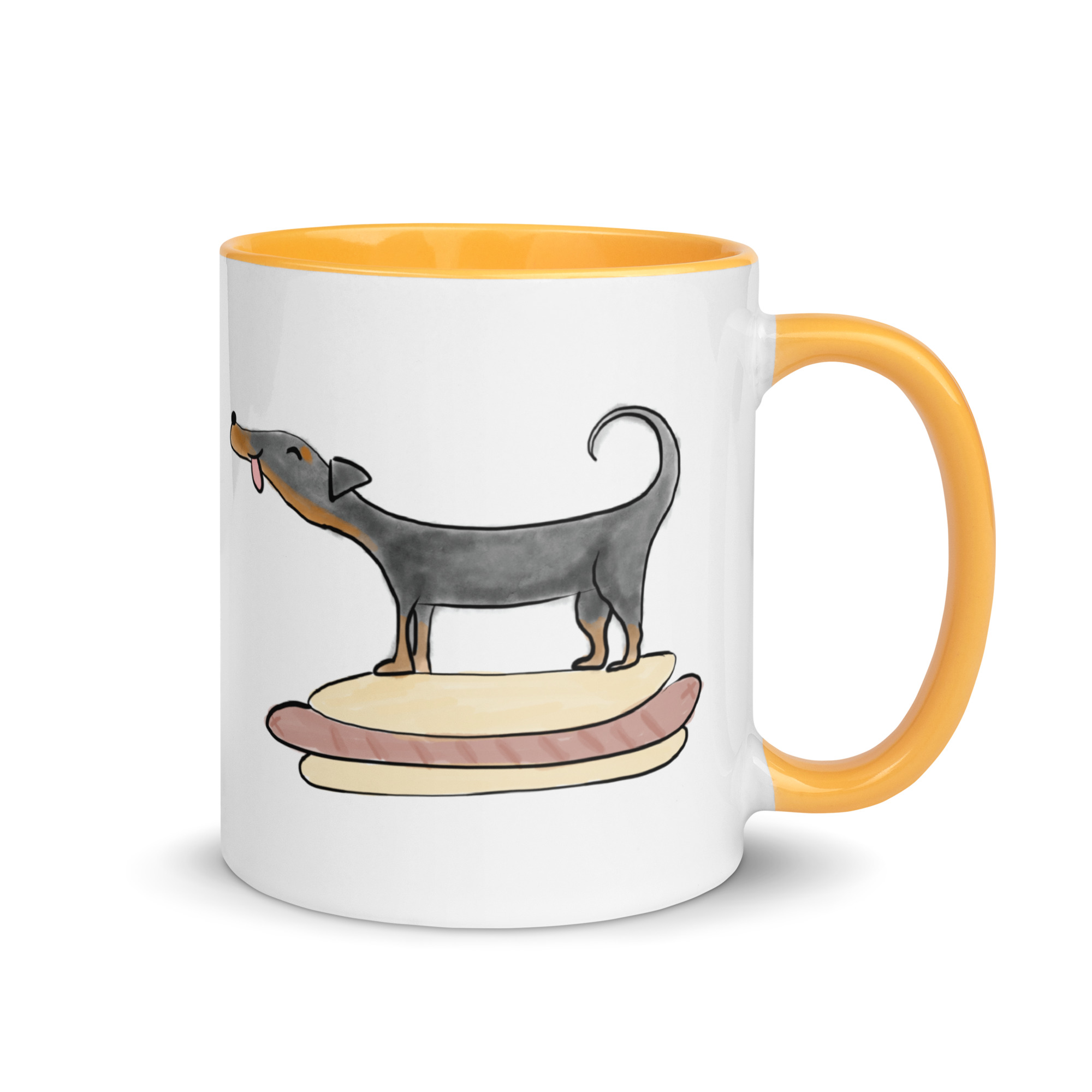 Wiener Squared Colored Mug - Cinderhawk Creative